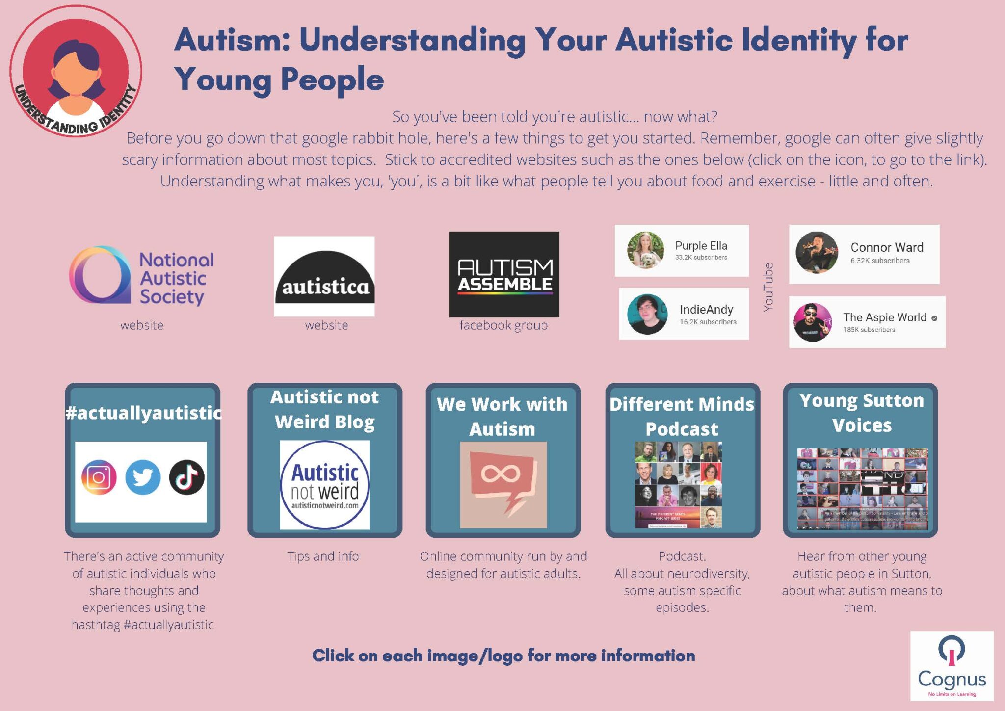 Understanding identity for Young People Autism Support Map – Cognus